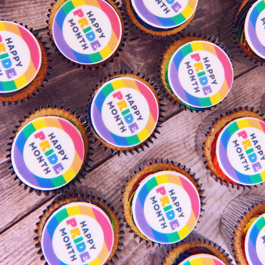 Pride Rainbow Cupcakes | UK DELIVERY – Print Cakes