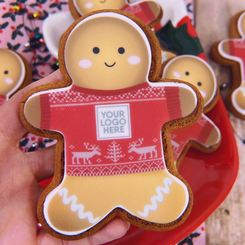 Branded Gingerbread Men| UK Delivery‎ – Print Cakes