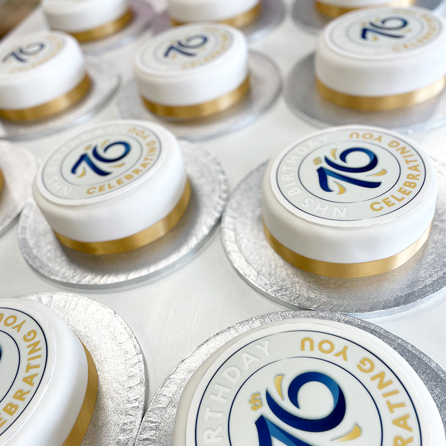 Branded Round Celebration Cakes | UK Delivery – Print Cakes