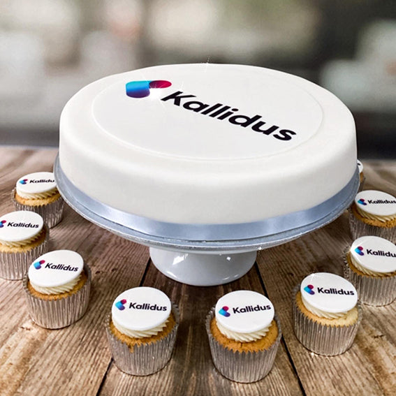 Branded Round Celebration Cakes | UK Delivery – Print Cakes