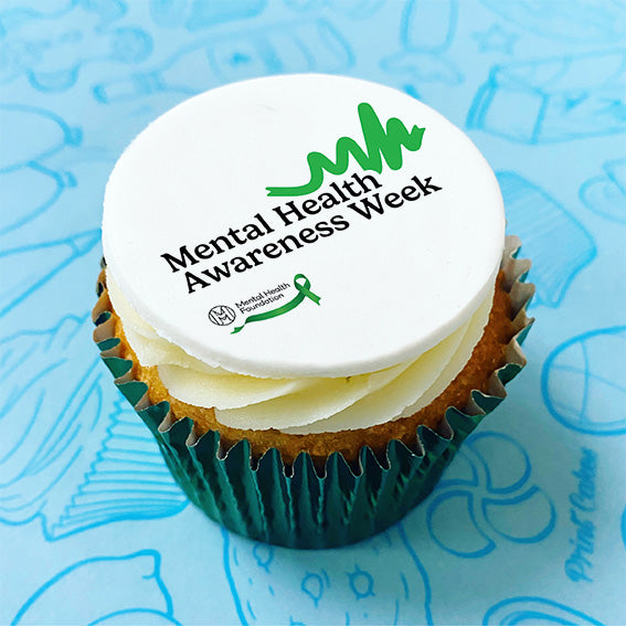 MENTAL HEALTH AWARENESS CUPCAKES - UK DELIVERY – Print Cakes