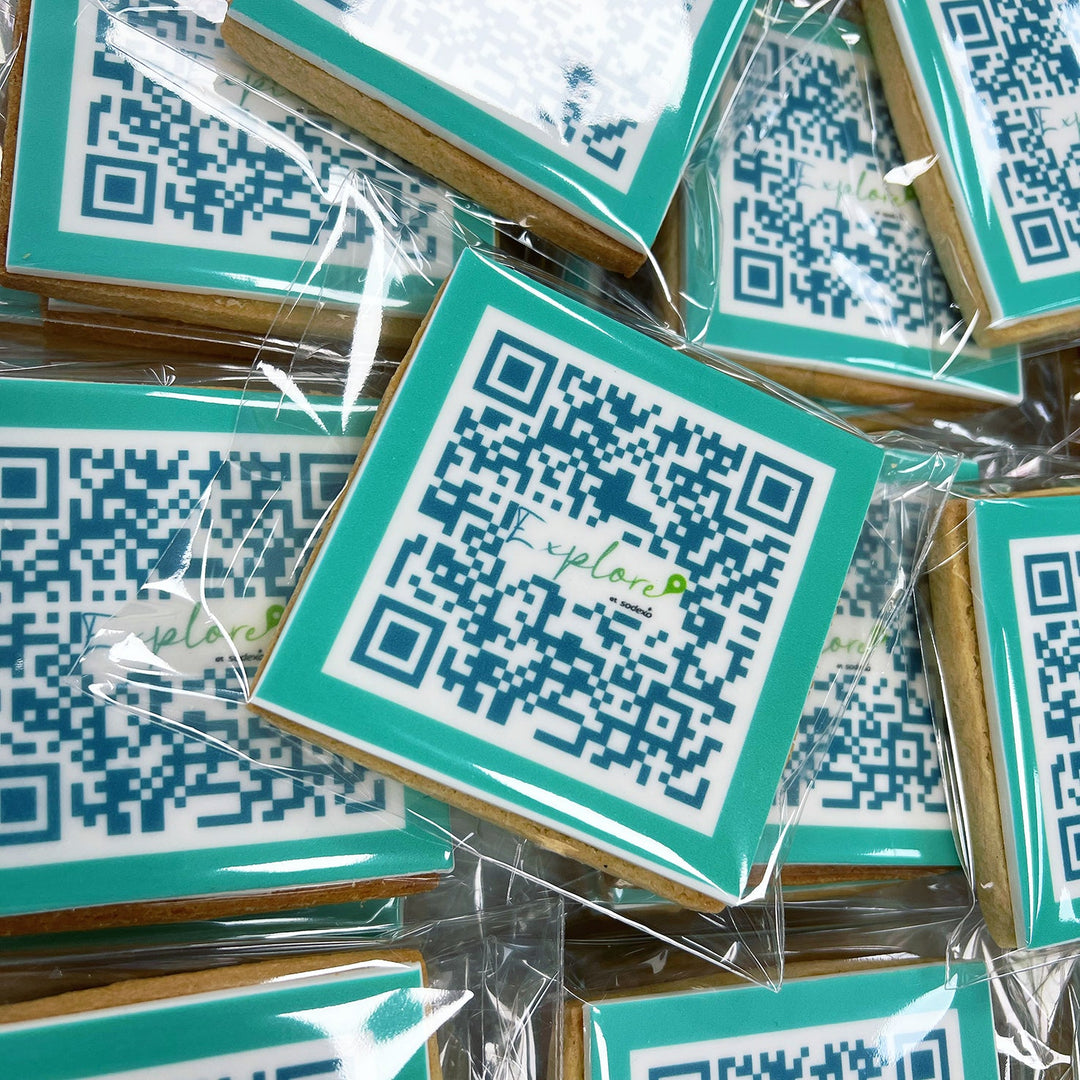 Square Logo Biscuits | UK Delivery | Hand Made – Print Cakes