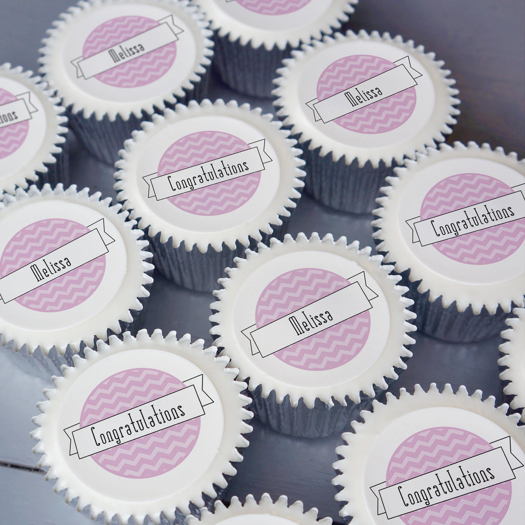 Personalised Congratulations Cupcake Gift Box – Print Cakes