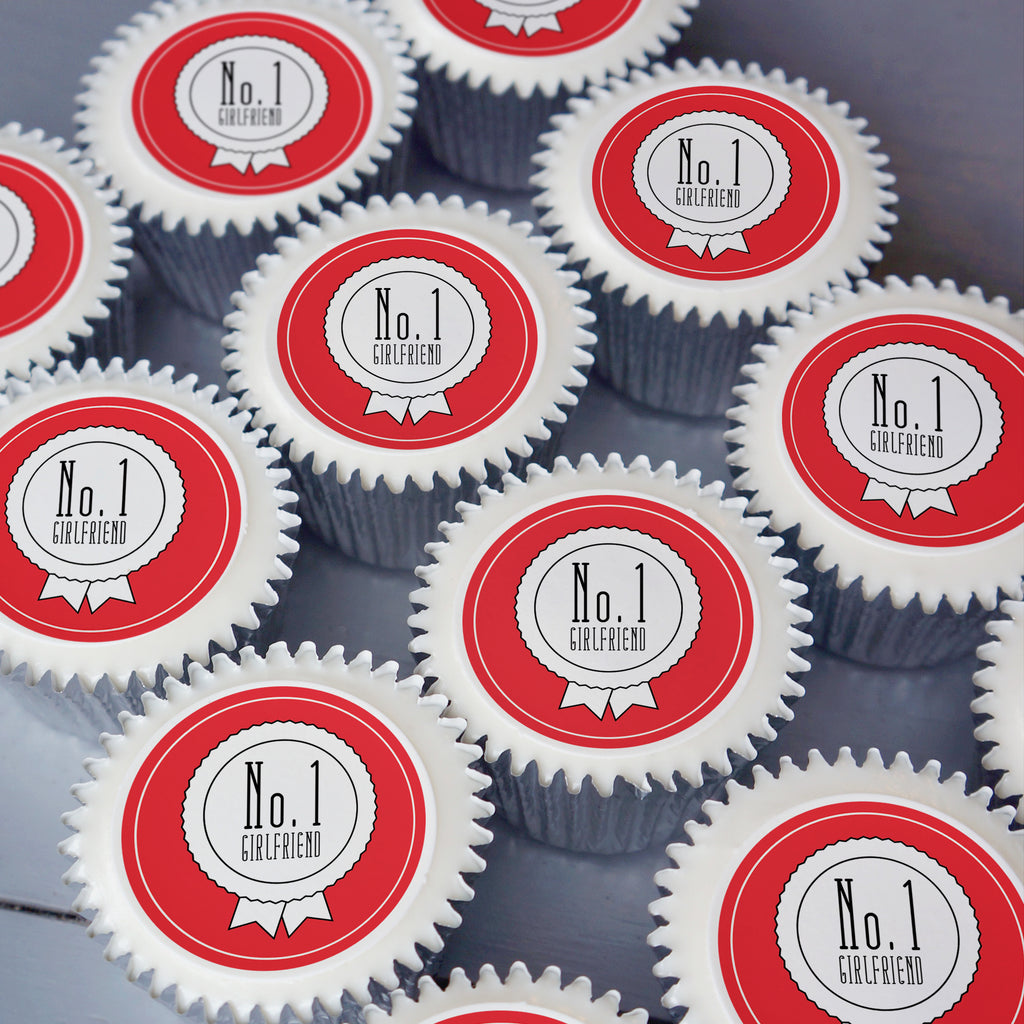 Number 1 Girlfriend Cupcake Gift Box – Print Cakes