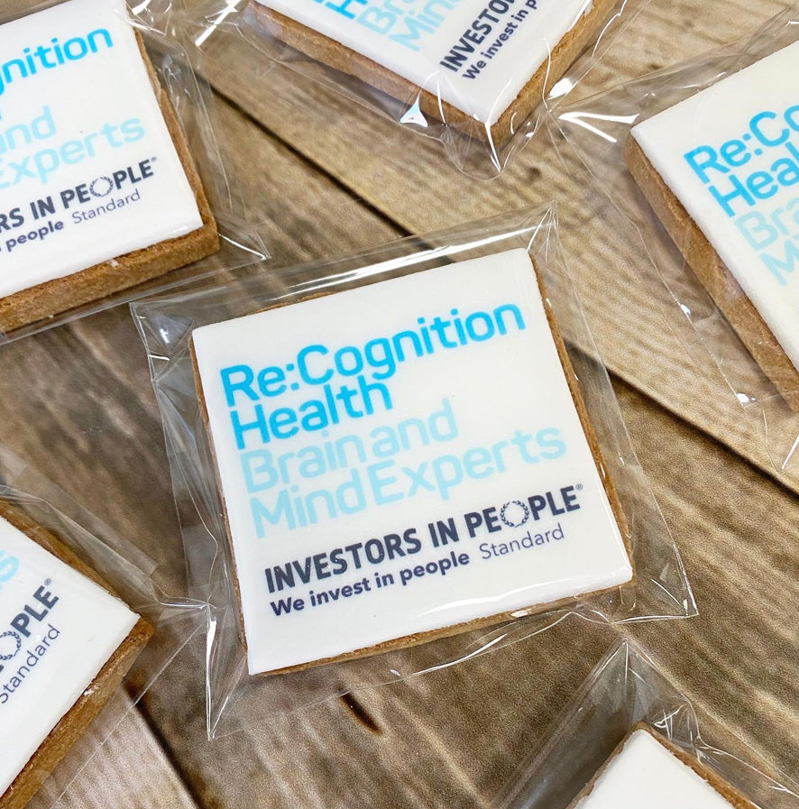 Square Logo Biscuits | UK Delivery | Hand Made – Print Cakes