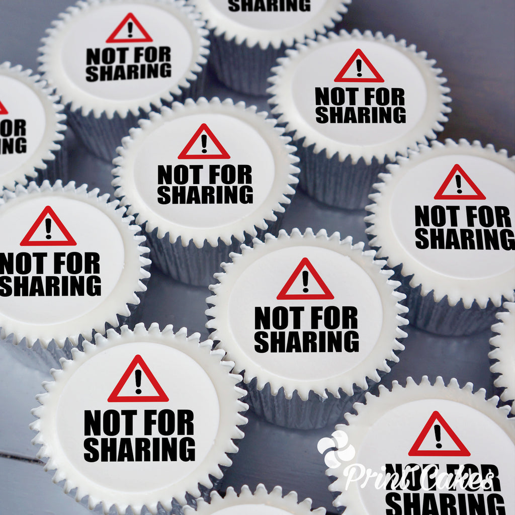 Not For Sharing Cupcakes Gift Box | UK Delivery – Print Cakes